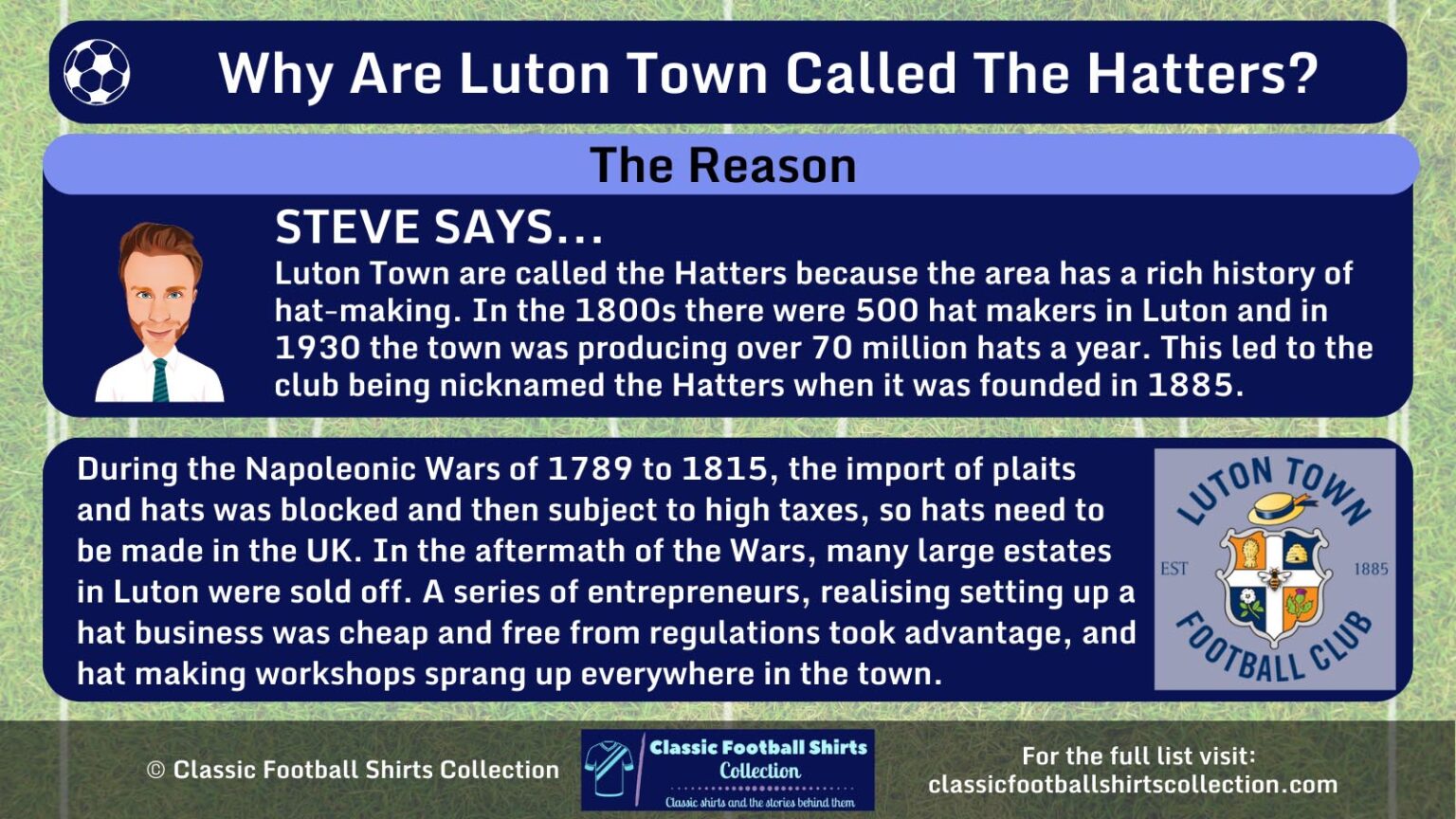 INFOGRAPHIC Why Are Luton Town Called the Hatters | Classic Football ...